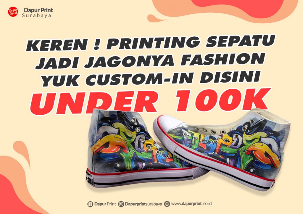 Jasa Sablon Sepatu Custom Cuma 80 Ribu-an